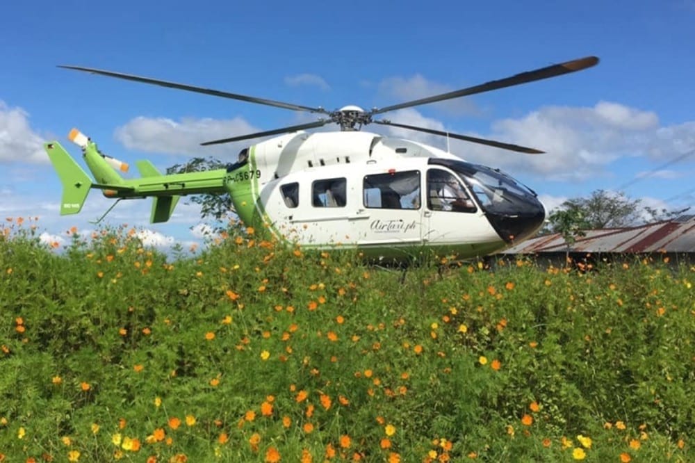 Helicopter Ride to The Farm at San Benito - The Luxe Guide